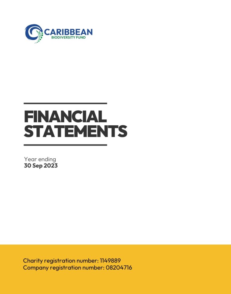 Financial Statements: 2024 | Reports | Caribbean Biodiversity Fund